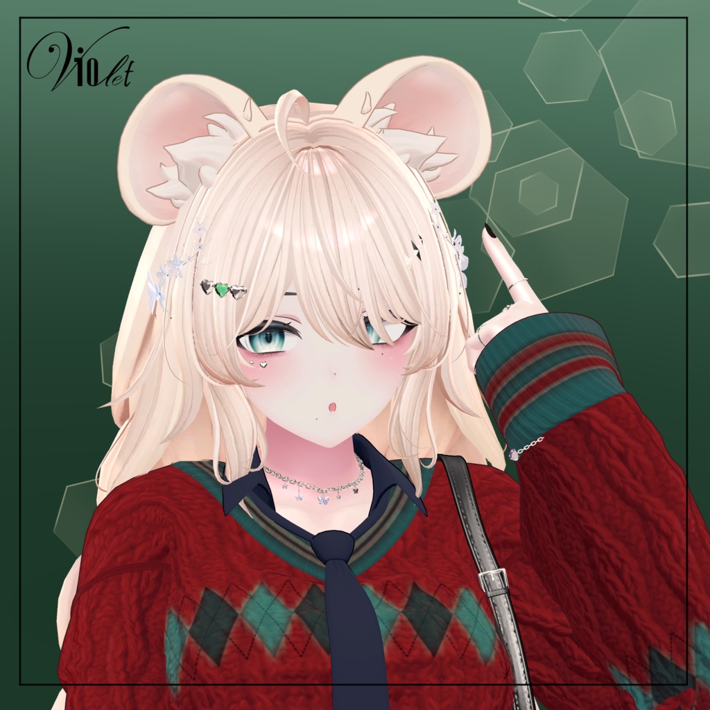 [ Kemono Ear ] : Hamster 🐹 ! RENEWAL ! - Violet - BOOTH