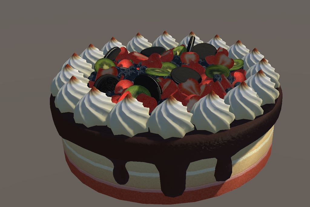 Vrchat- チョコレートブルーベリーストロベリーケーキ - Mariyaの店舗 - BOOTH