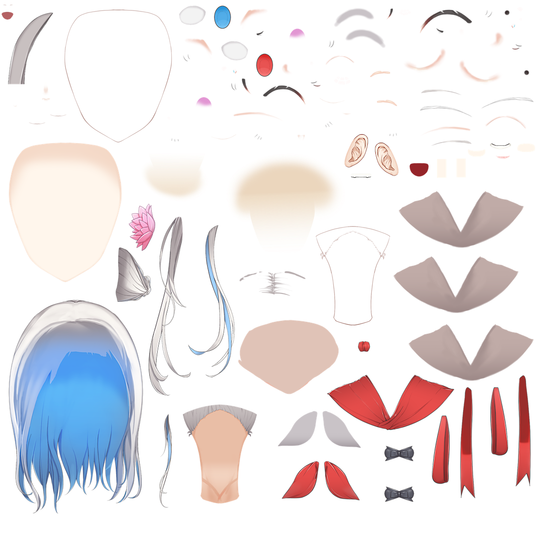 【限定／商用OK】Live2D VTuberモデル素材パック｜制作費11万円→5,000円 - ろもの - BOOTH