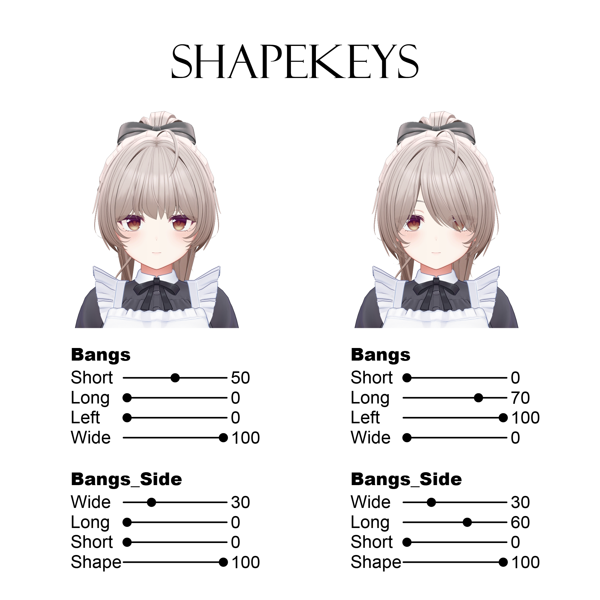 Odango Ponytail 🍡【15Avatars対応】 VRChat Gimmick Hair - APIN SHOP - BOOTH
