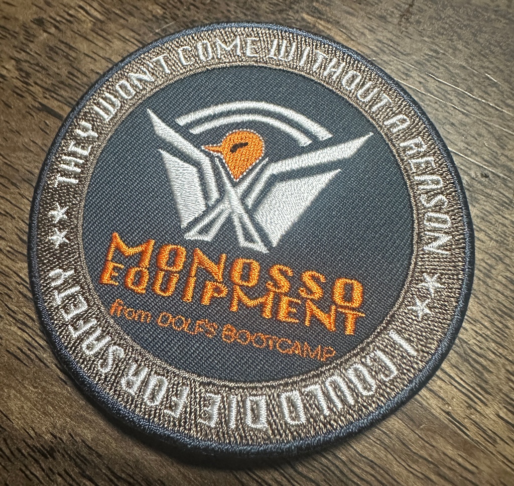 MONOSSO EQUIPMENT from DOLF'S BOOTCAMP ワッペン - MONOSSO EQUIPMENT - BOOTH