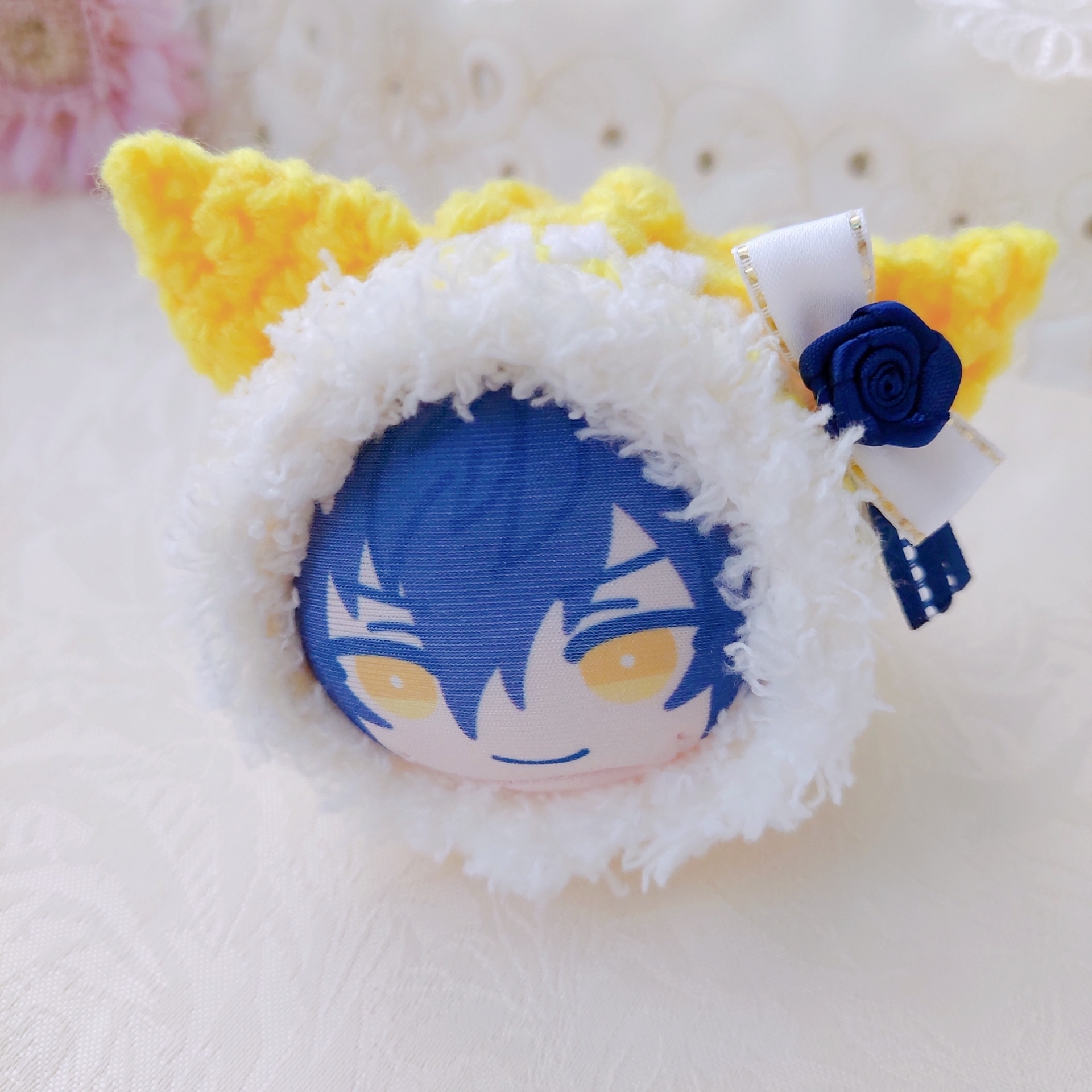 おまんじゅう着ぐるみ レモンイエロー紺色 - miyaあむあむ - BOOTH