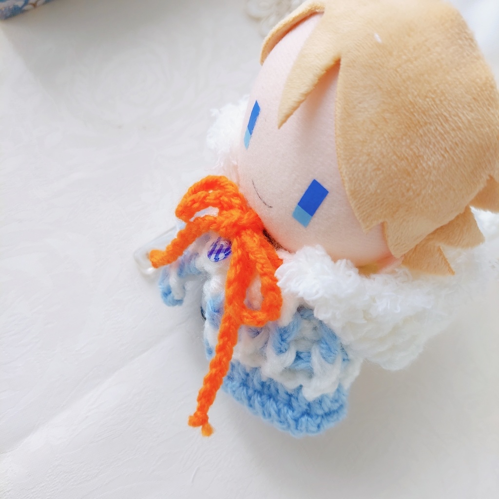 コスマス着ぐるみ【AU07】オフホワイト水色オレンジ色 - miyaあむあむ - BOOTH