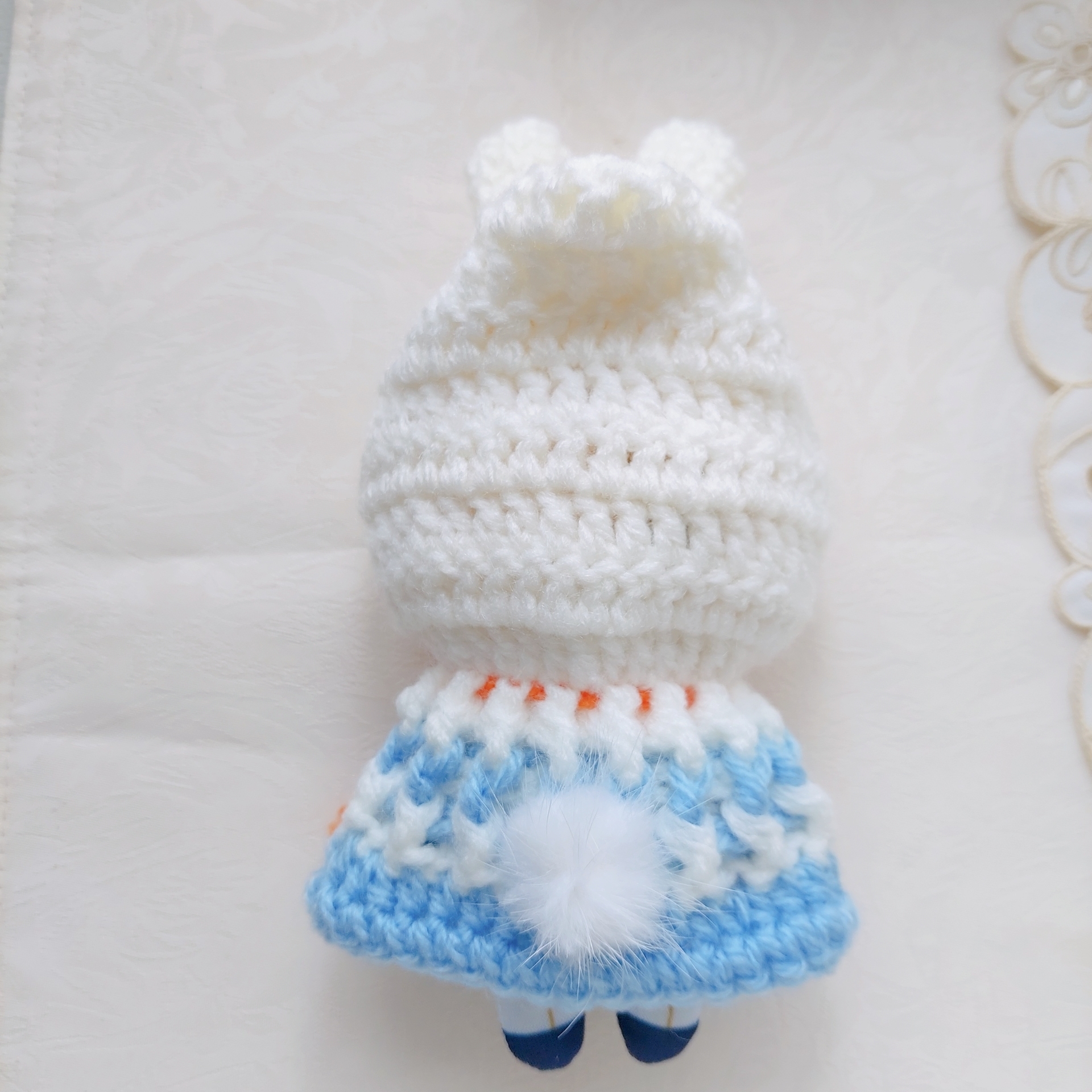 コスマス着ぐるみ【AU07】オフホワイト水色オレンジ色 - miyaあむあむ - BOOTH