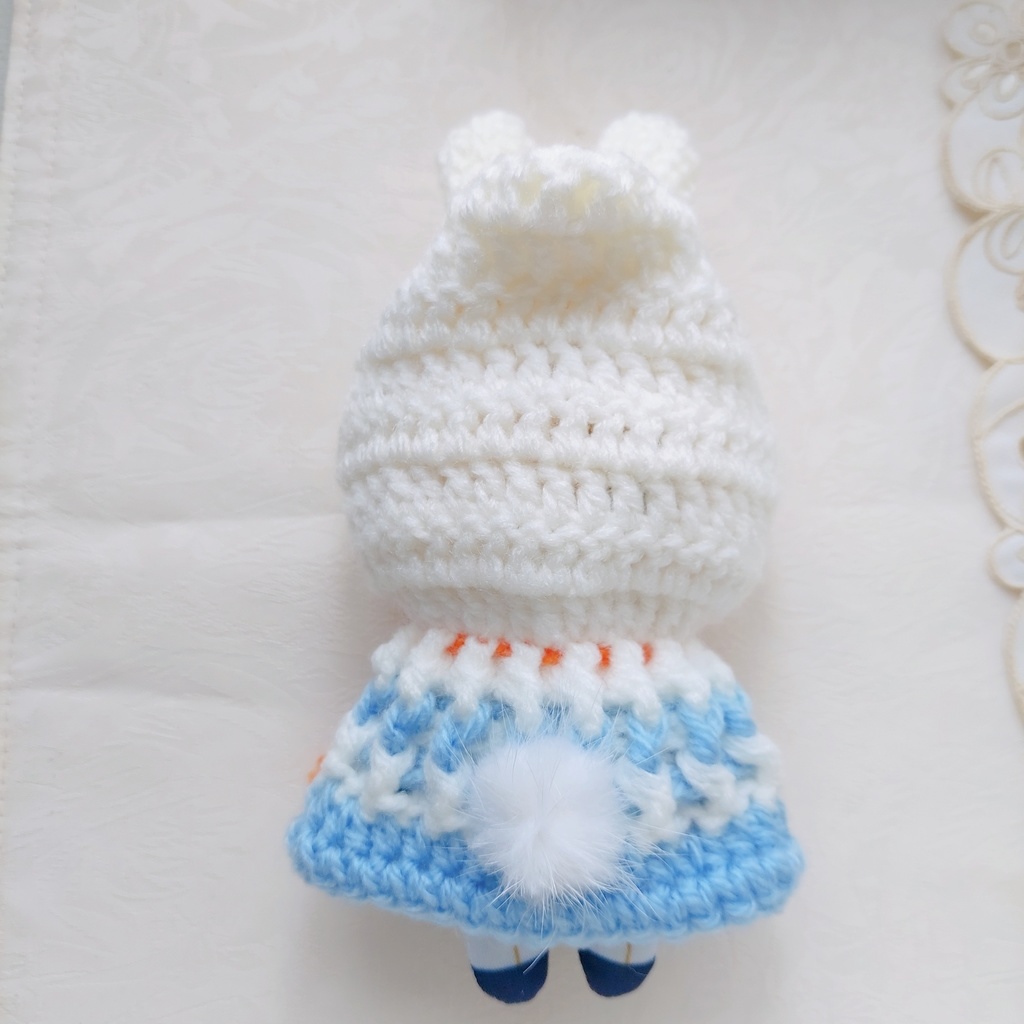 コスマス着ぐるみ【AU07】オフホワイト水色オレンジ色 - miyaあむあむ - BOOTH