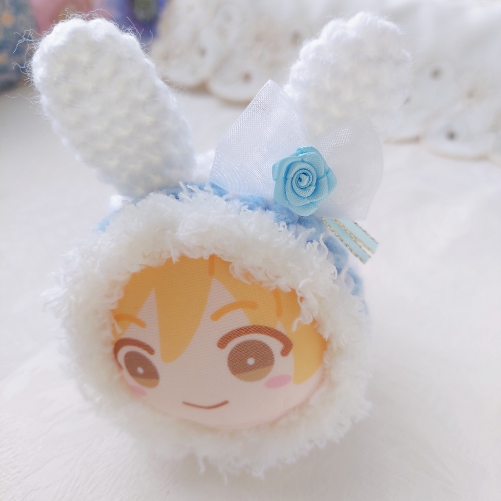 おまんじゅう着ぐるみ【78w】白うさぎ水色 - miyaあむあむ - BOOTH