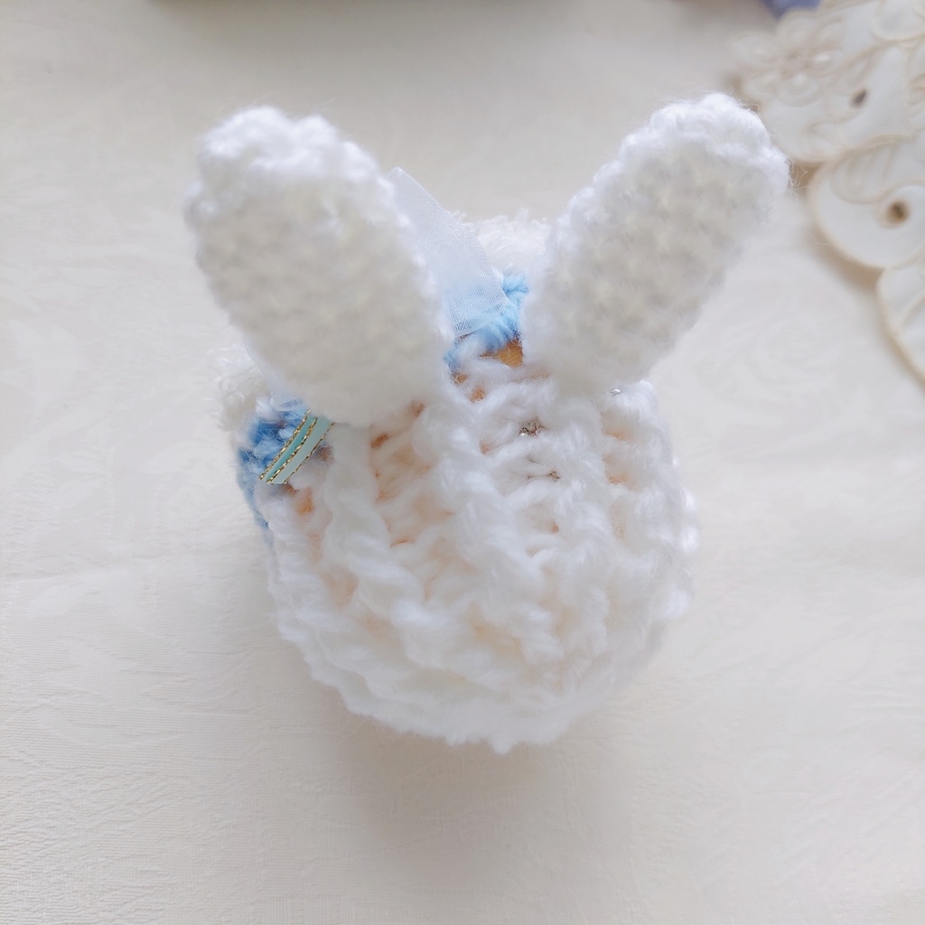 おまんじゅう着ぐるみ【78w】白うさぎ水色 - miyaあむあむ - BOOTH