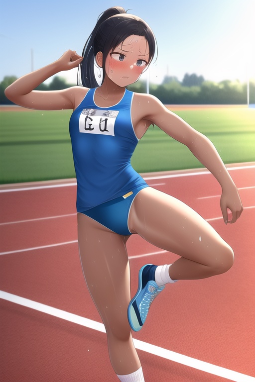 女子陸上部：汗まみれの練習風景 - ymmt-akr - BOOTH