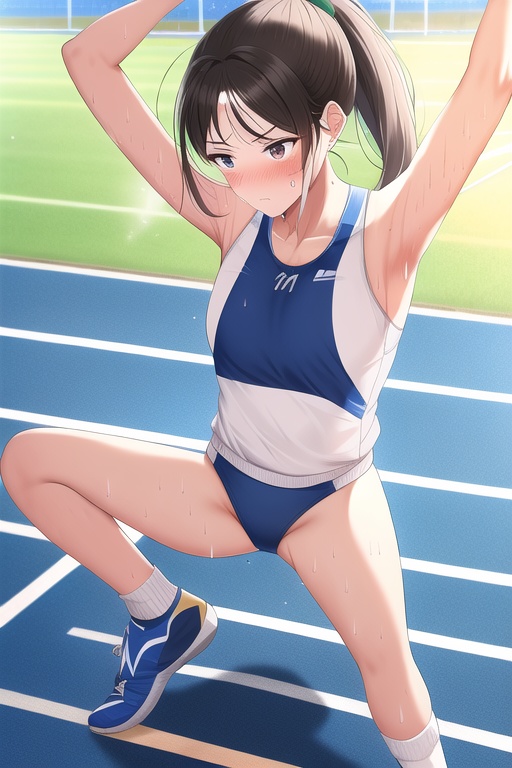 女子陸上部：汗まみれの練習風景 - ymmt-akr - BOOTH