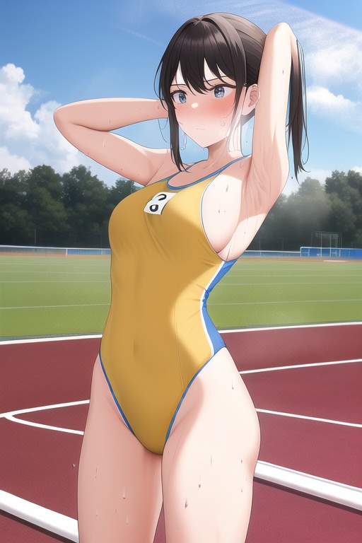 女子陸上部：汗まみれの練習風景 - ymmt-akr - BOOTH