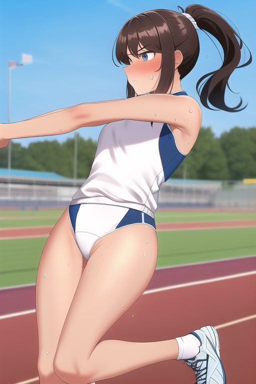 女子陸上部：汗まみれの練習風景 - ymmt-akr - BOOTH