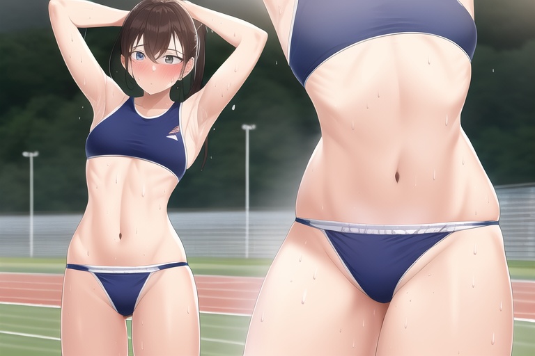 女子陸上部：汗まみれの練習風景② - ymmt-akr - BOOTH