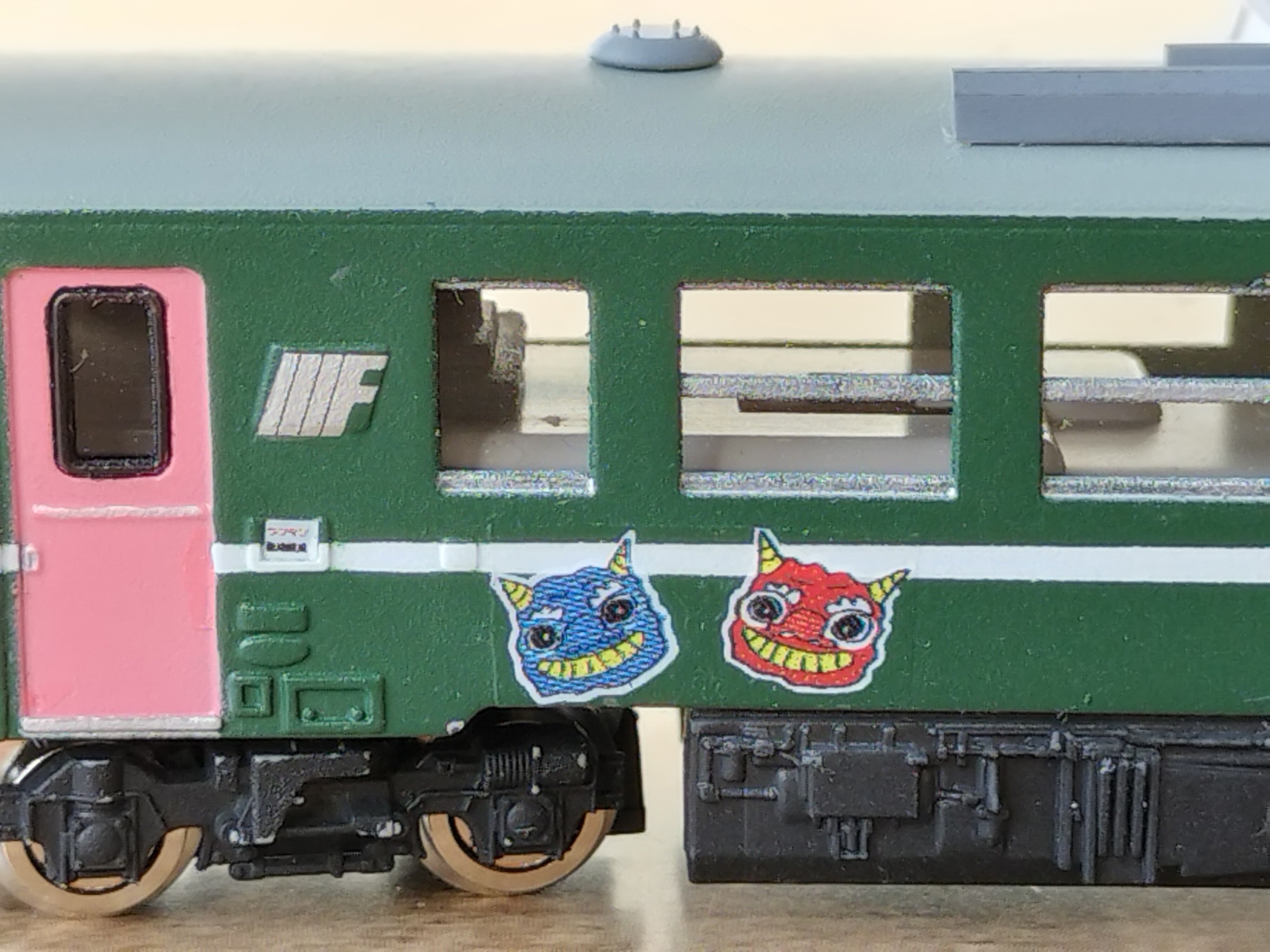 Nゲージ 京都丹後鉄道 MF103用 光秀くん、ひろこさんラッピング用デカール - きたせい＠北近畿製作所 - BOOTH