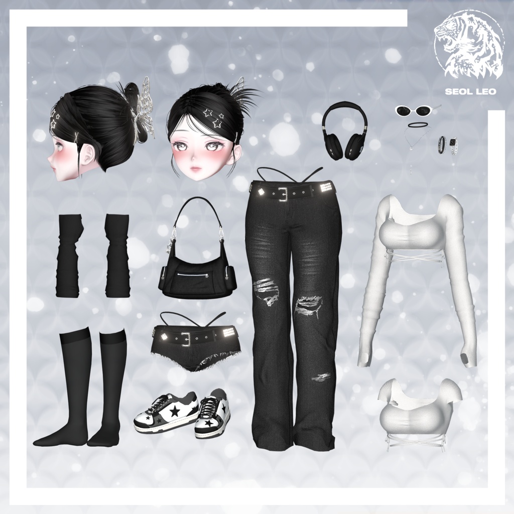 Y2K hair&outfit [F01&C02] - SEOL LEO - BOOTH