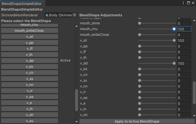 [Free] BlendShapeの内容を編集できるUnityツール【BlendShapeSimpleEditor】 - 1RST 🟥🟧🟨⬜ - BOOTH