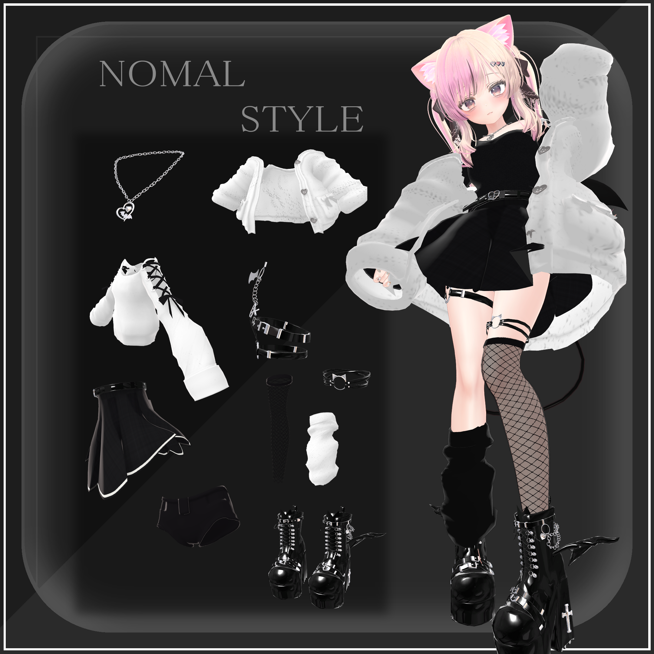 【マヌカ＆カリン対応】Vampire private coordinate【VRChat想定】 - Lala à la made - BOOTH