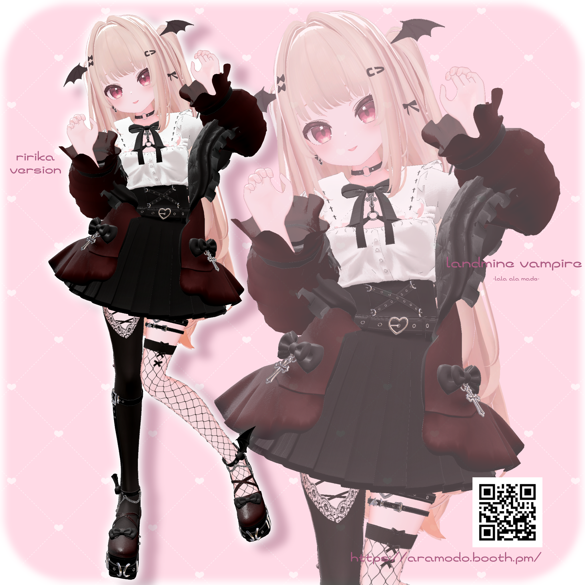 【りりか専用】Vampire Value Pack 3衣装対応【VRChat想定】 - Lala à la made - BOOTH