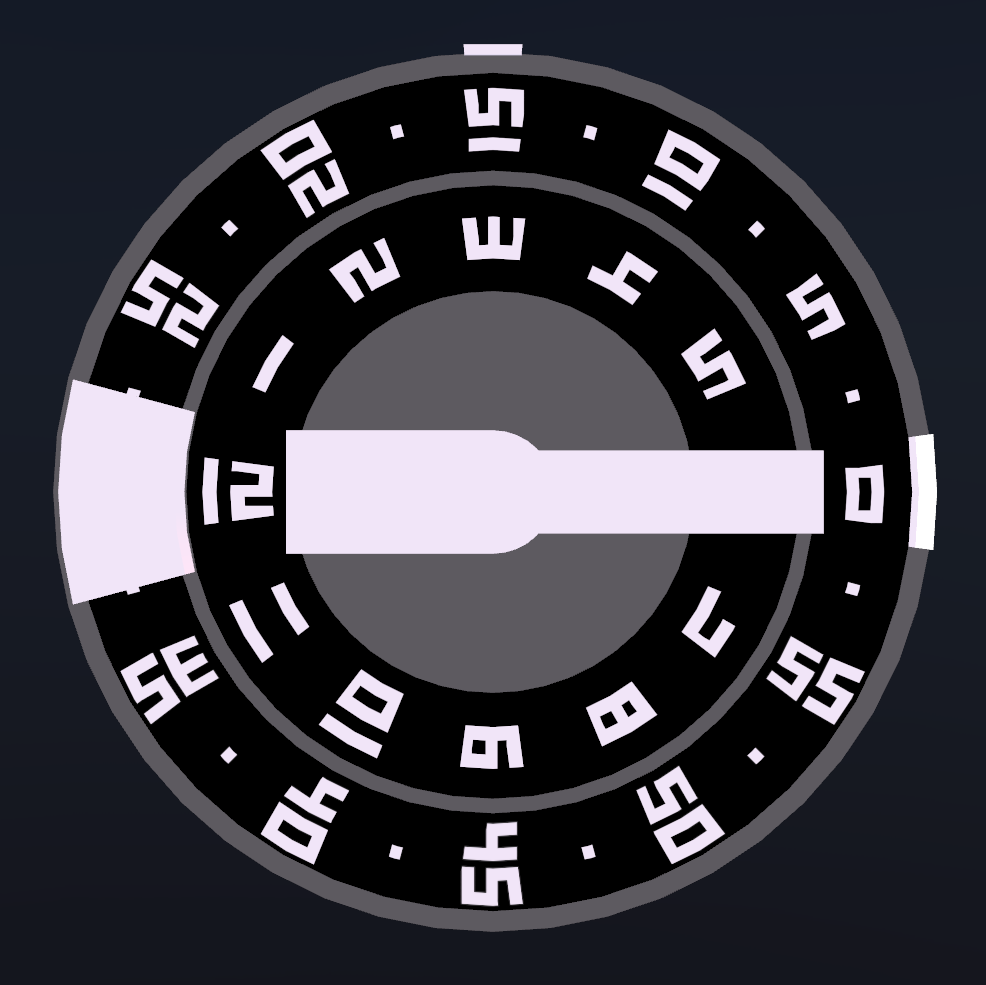 [VRChat インテリア] Relative Clock：文字盤が回る不思議な時計 - XOR Architecture - BOOTH