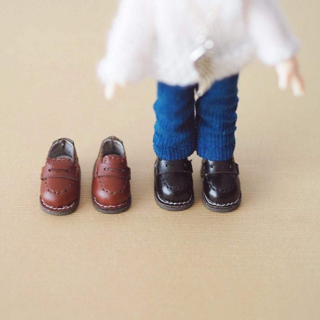 オビツ11/ねんどーる レザーローファー - Moko's Dolls - BOOTH