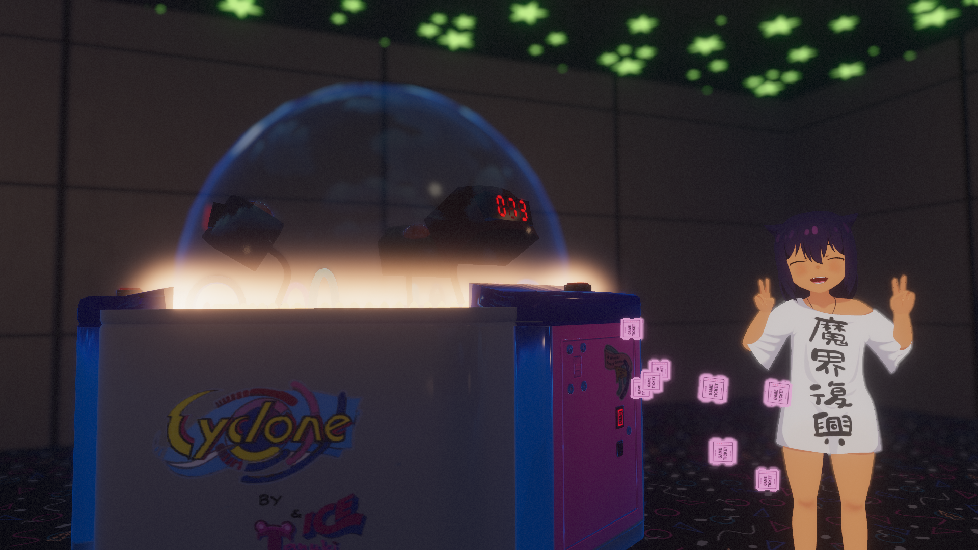 Cyclone Arcade Game for VRChat - アメリカの懐かしいゲーセンゲーム - Tanuki Art - BOOTH