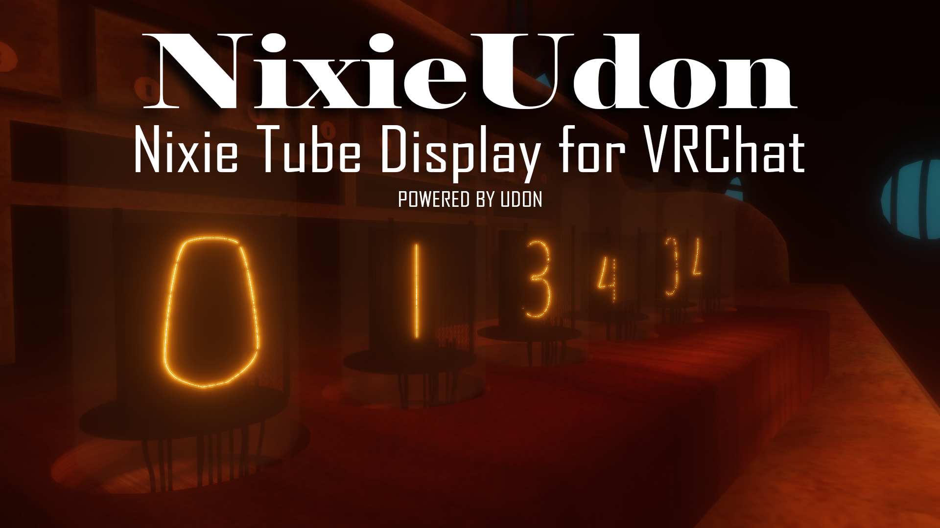 NixieUdon - Nixie Tube Display and Clock for VRChat 「ニキシー管VRChat向けギミック ...