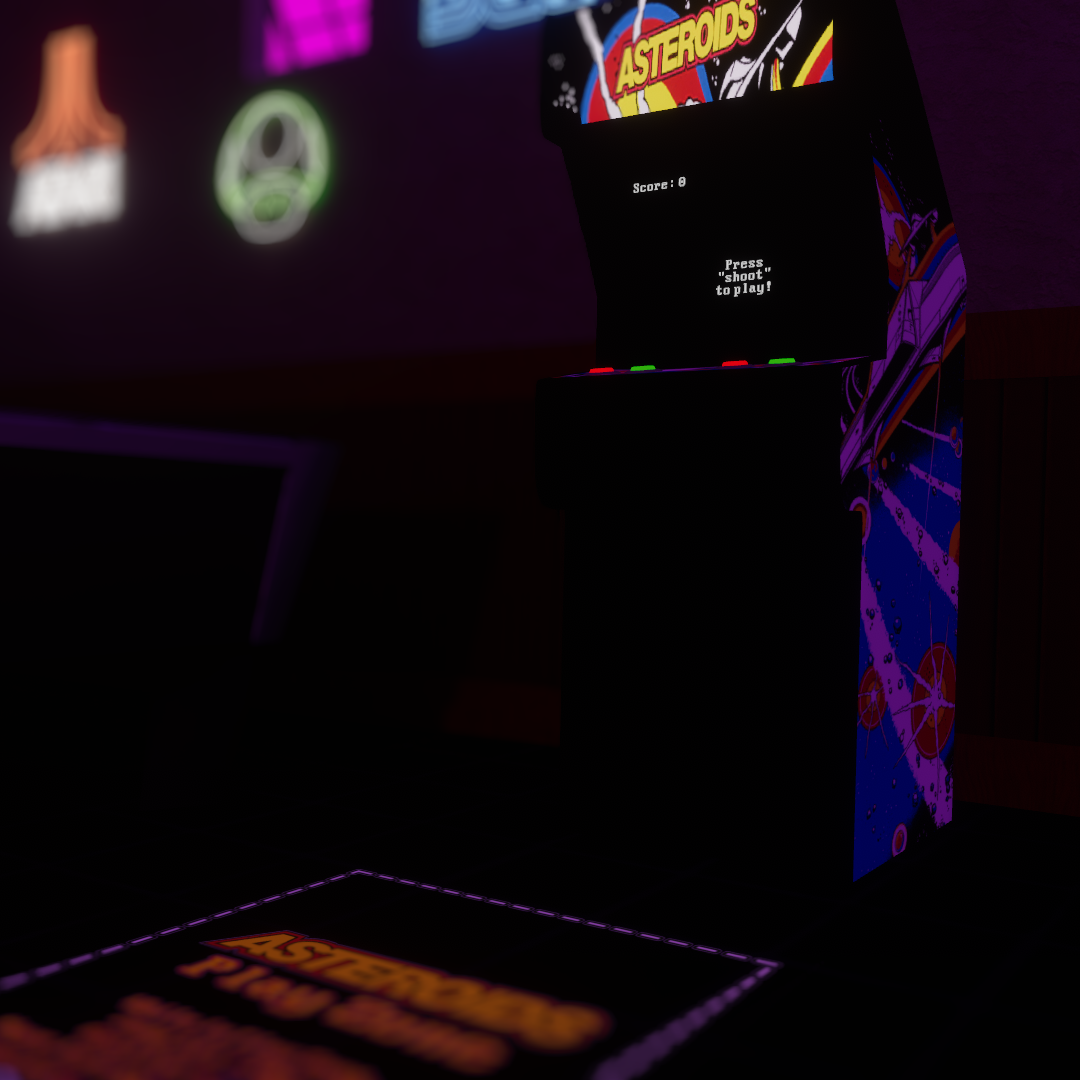 Asteroids Arcade Game for VRChat - レトロアーケードゲーム「アステロイド」 - Tanuki Art - BOOTH