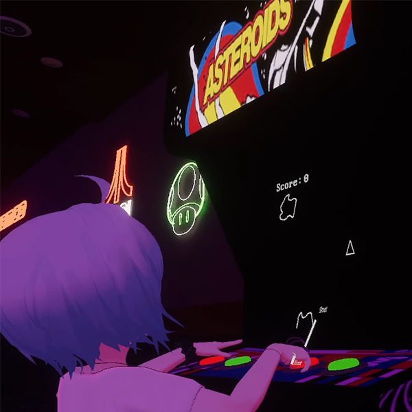 Asteroids Arcade Game for VRChat - レトロアーケードゲーム「アステロイド」 - Tanuki Art - BOOTH