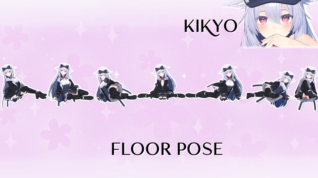 Pose Set Bundle 「STAND & FLOOR」 14 Poses - VRChat (7 Avatars) - Feder - BOOTH