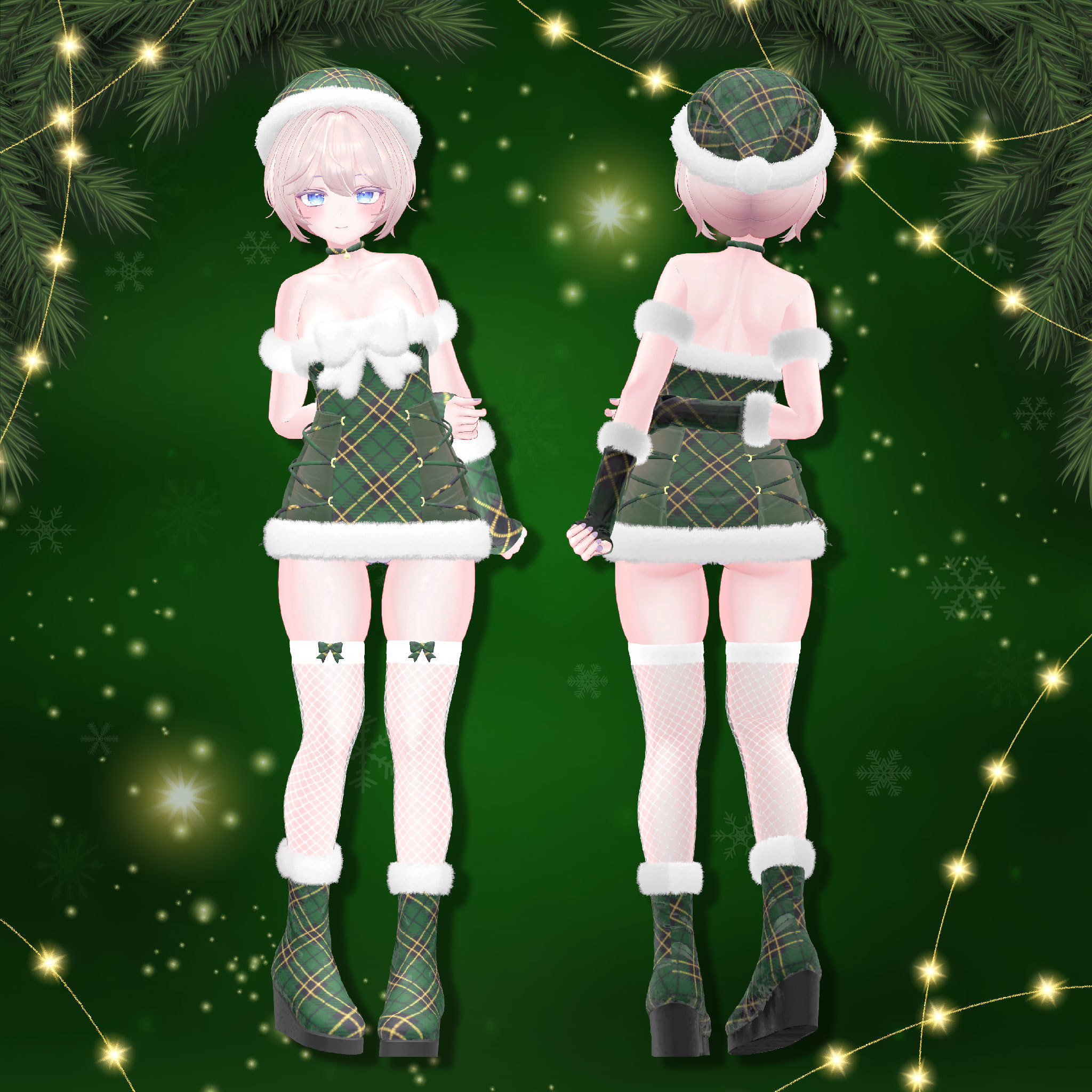 [萌] Moe Christmas Santa Girl (VRC 3Dアイテム) - luna's closet - BOOTH
