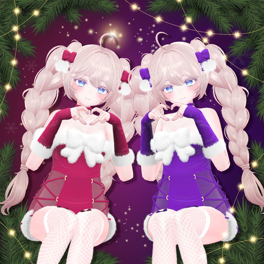 [萌] Moe Christmas Santa Girl (VRC 3Dアイテム) - luna's closet - BOOTH