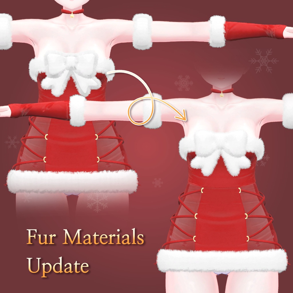 [マヌカ] Manuka Christmas Santa Girl (VRC 3Dアイテム) - luna's closet - BOOTH