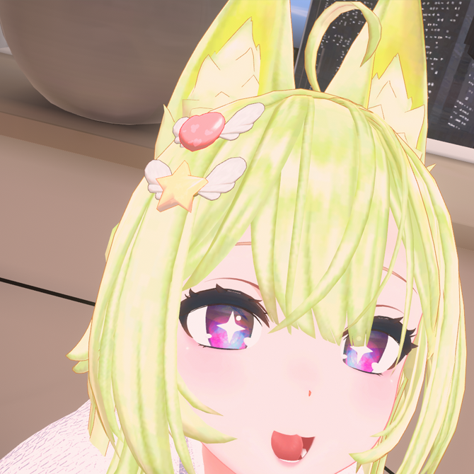 ファンシーピン～ハート型＆星型～（無料・Modular Avatar対応） - HANの工房 - BOOTH