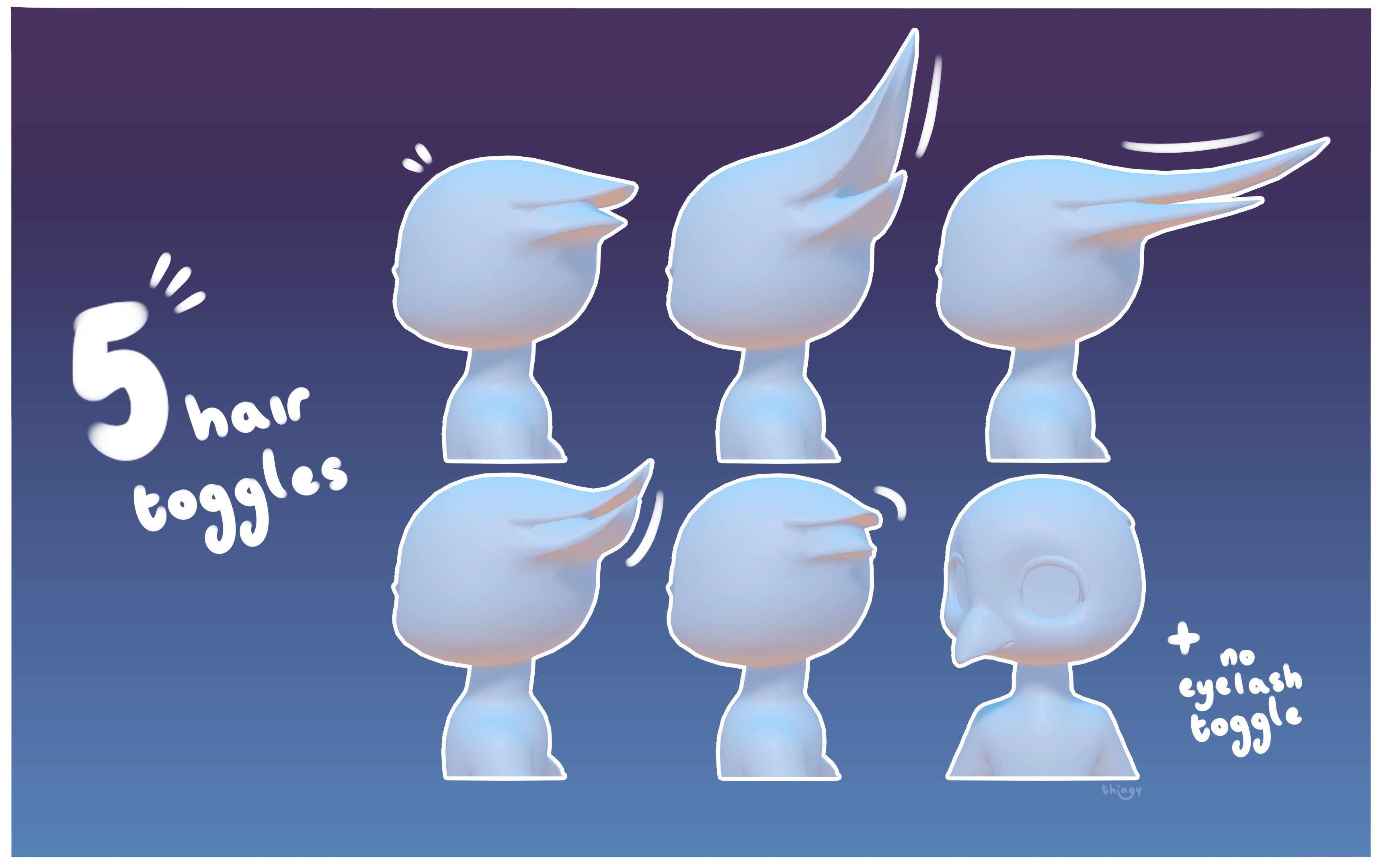 Chirrup Chibi/Kemono VRChat Bird Base Avatar - drawforfood - BOOTH