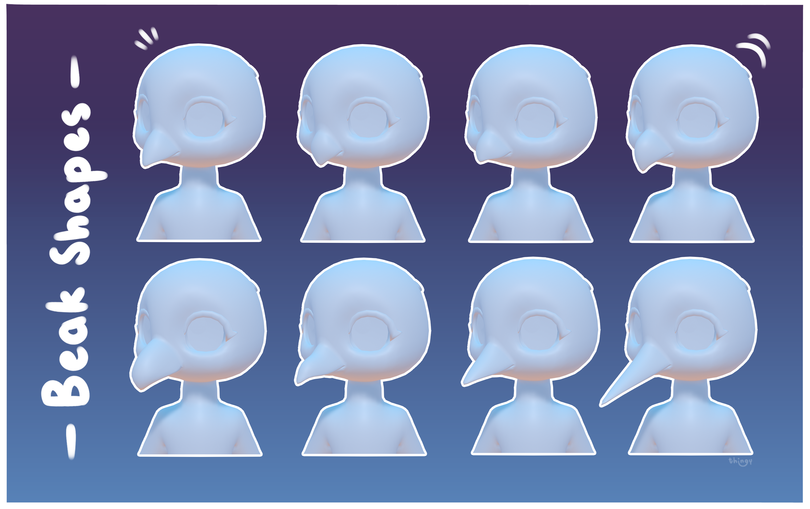 Chirrup Chibi/Kemono VRChat Bird Base Avatar - drawforfood - BOOTH