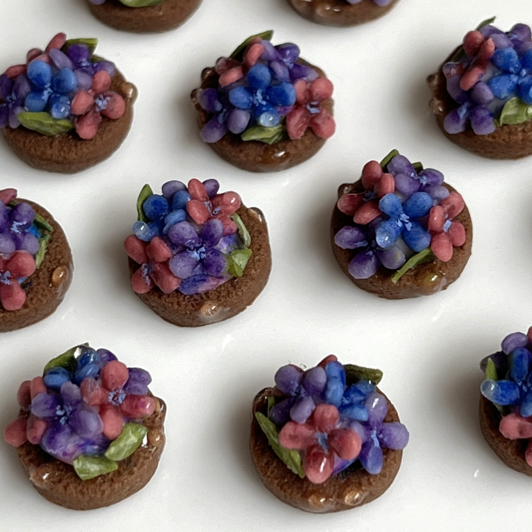 ミニチュア 紫陽花のミニタルト - WHOBE miniatures - BOOTH