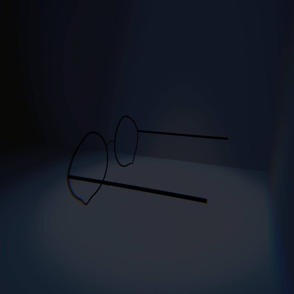 [VRChat / Attachment] Sad Glasses - NisimaeShop - BOOTH