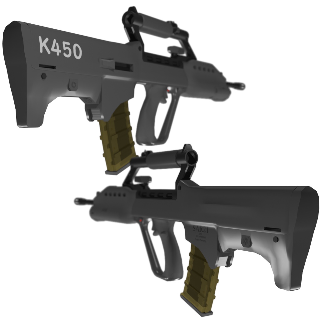 【VRChat】SAR 21: Singapore Assault Rifle - 21st Century シンガポールアサルトライフル [PhysBones update ...