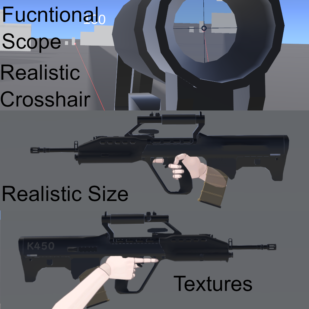 【VRChat】SAR 21: Singapore Assault Rifle - 21st Century シンガポールアサルトライフル [PhysBones update ...