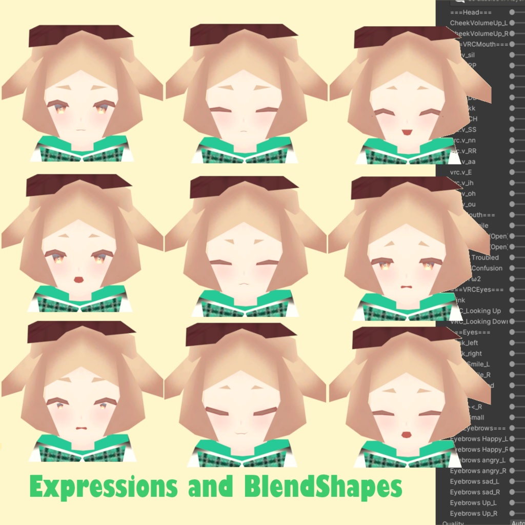 【VRChat】「256 Warabi」256 Warabi 【3Dアバター】[3D Avatar] - Kasder's Booth - BOOTH