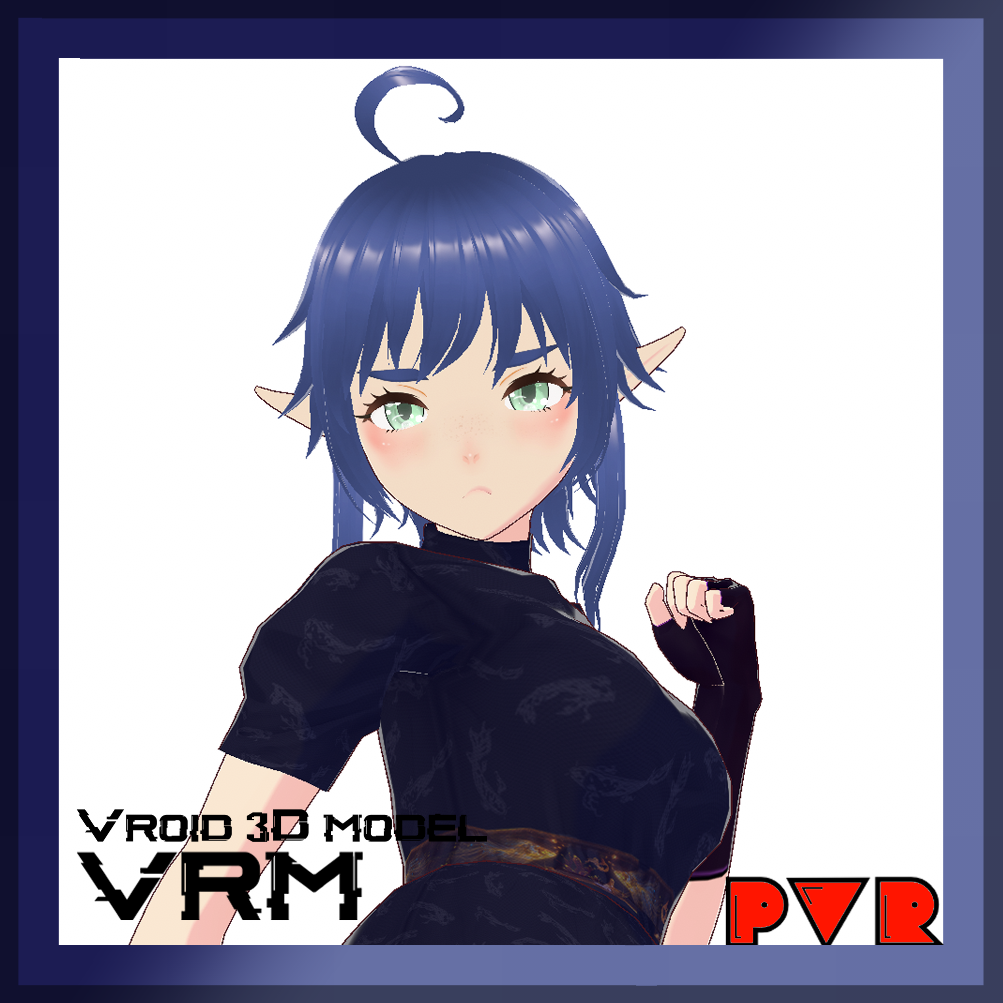 Original 3D vrm model (El) VRChat/Vtuber - PixeledVR - BOOTH