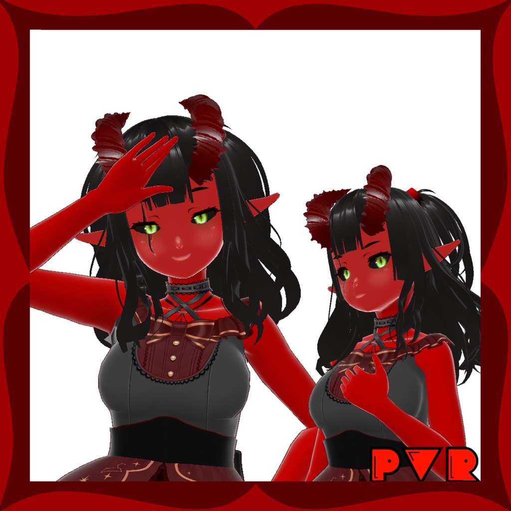 Original 3D vrm model (Chala) VRChat/Vtuber - PixeledVR - BOOTH