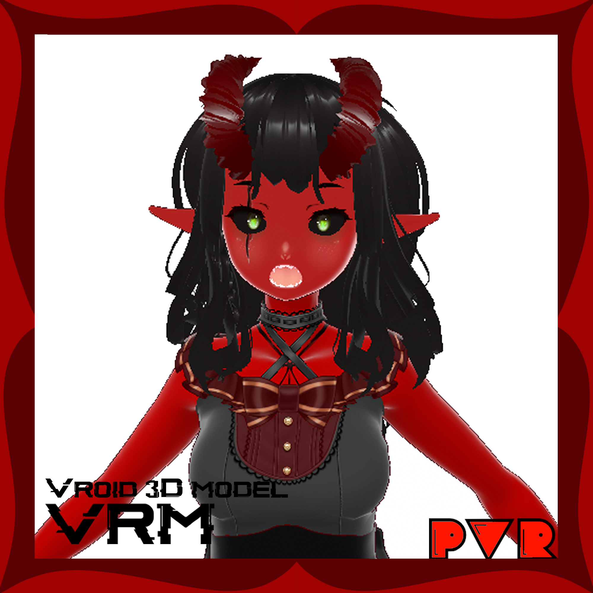 Original 3D vrm model (Chala) VRChat/Vtuber - PixeledVR - BOOTH