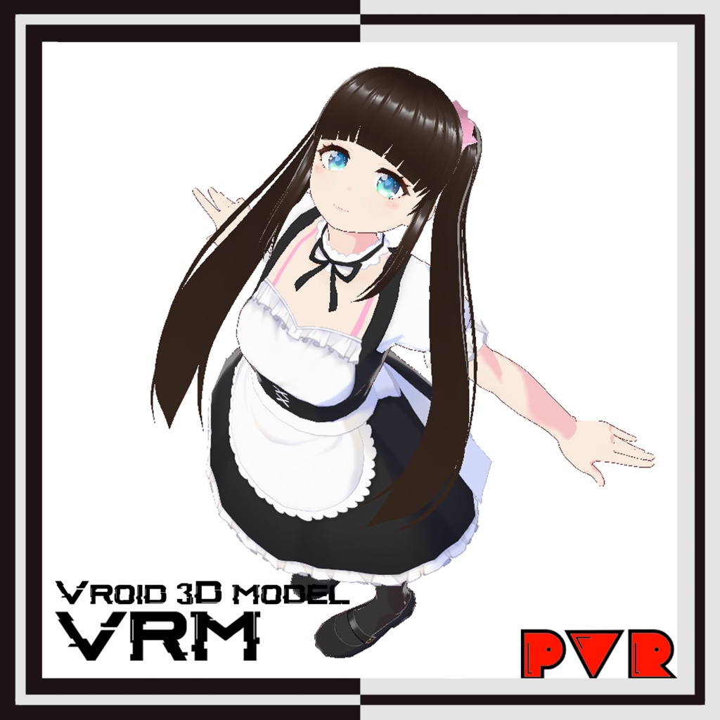 Original 3D vrm model (Lilly) VRChat/Vtuber - PixeledVR - BOOTH