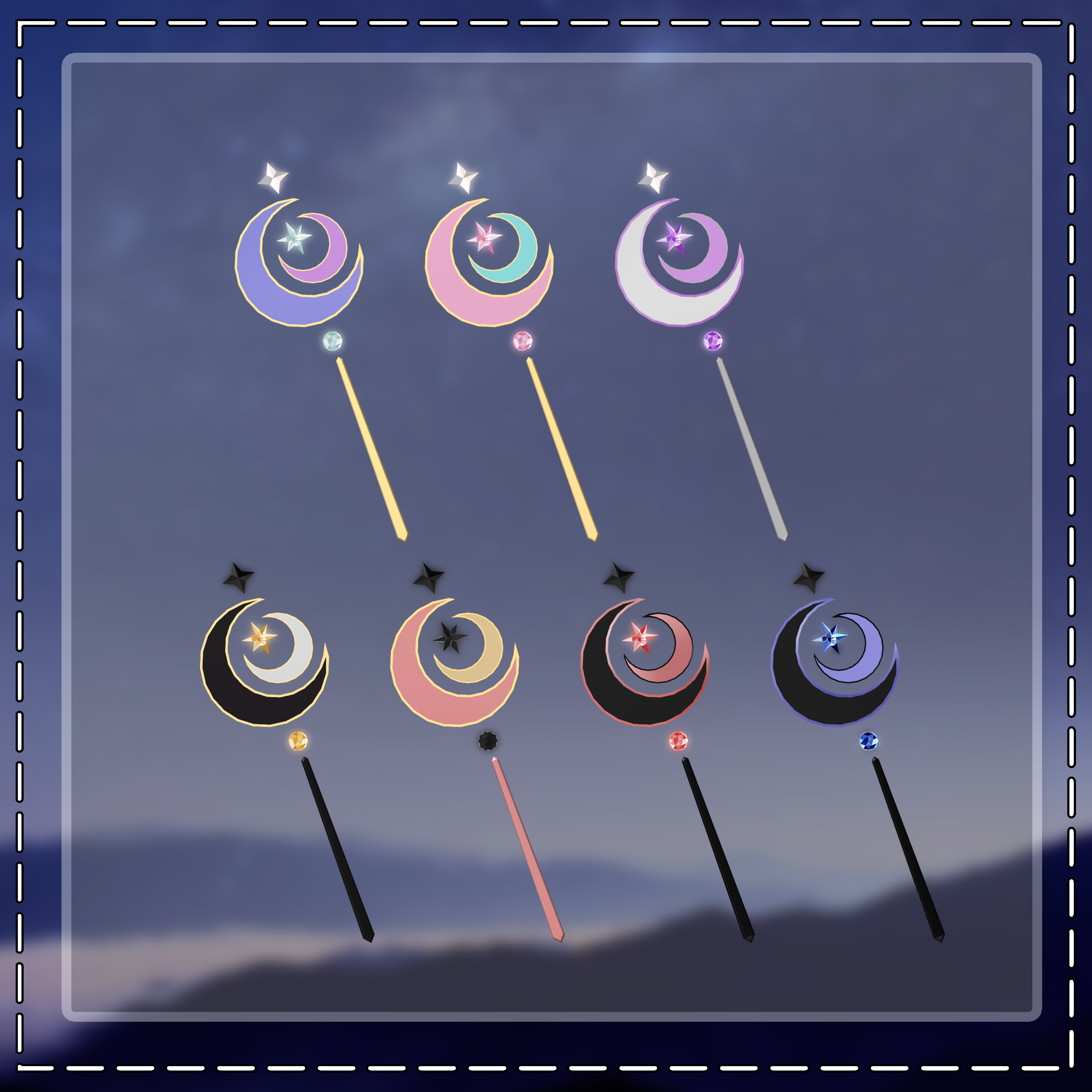 【Twin Crescent】 双月イヤリング - Stollen's Breadpiece - BOOTH