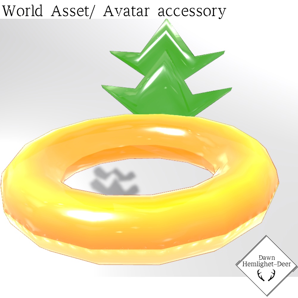 [VRChat] Swim ring/浮き輪 [3D Asset] - Dawn by Hemlighet-Deer - BOOTH