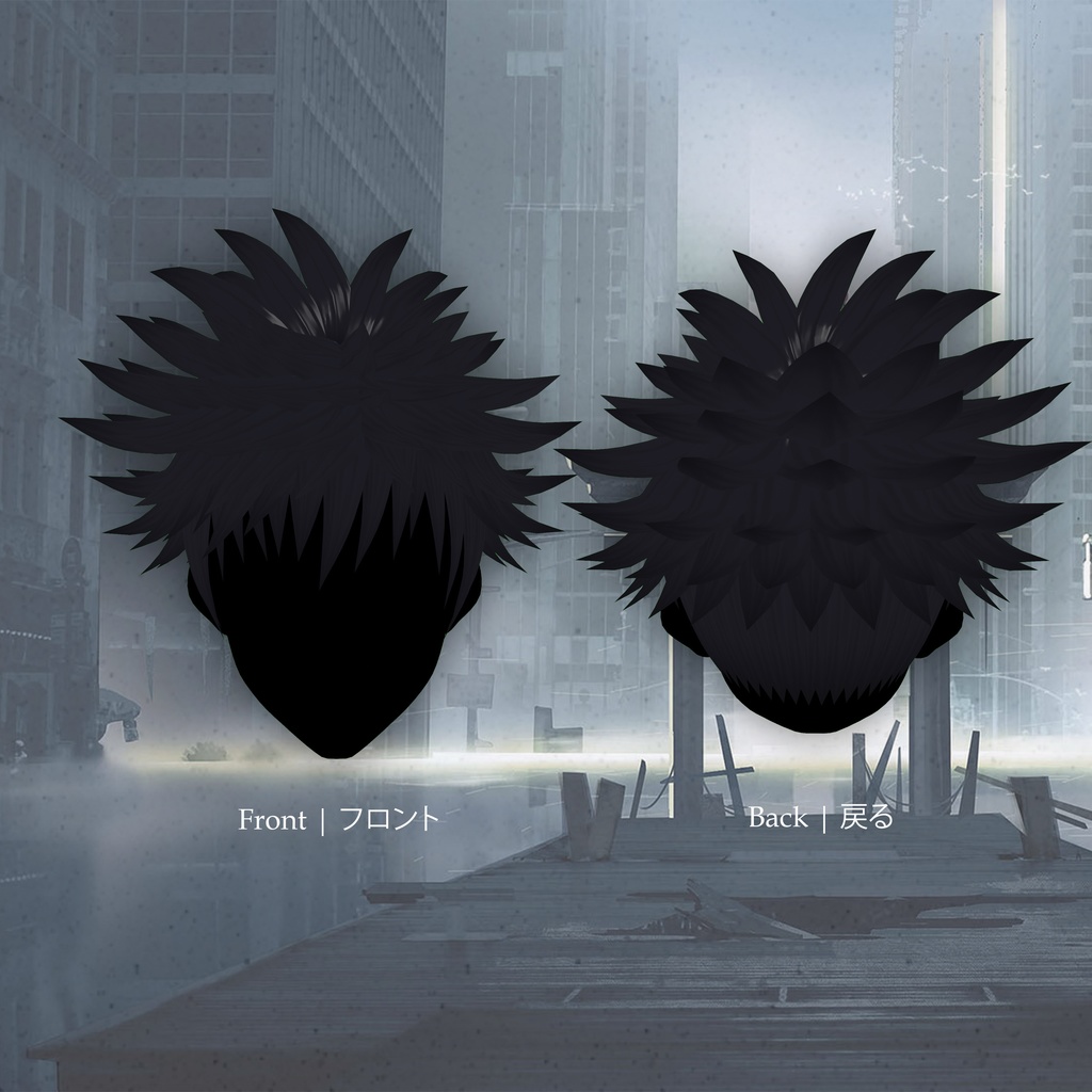 VRoid Hair [ VRoid用ヘアプリセット] - Megumi Fushiguro - bouya - BOOTH