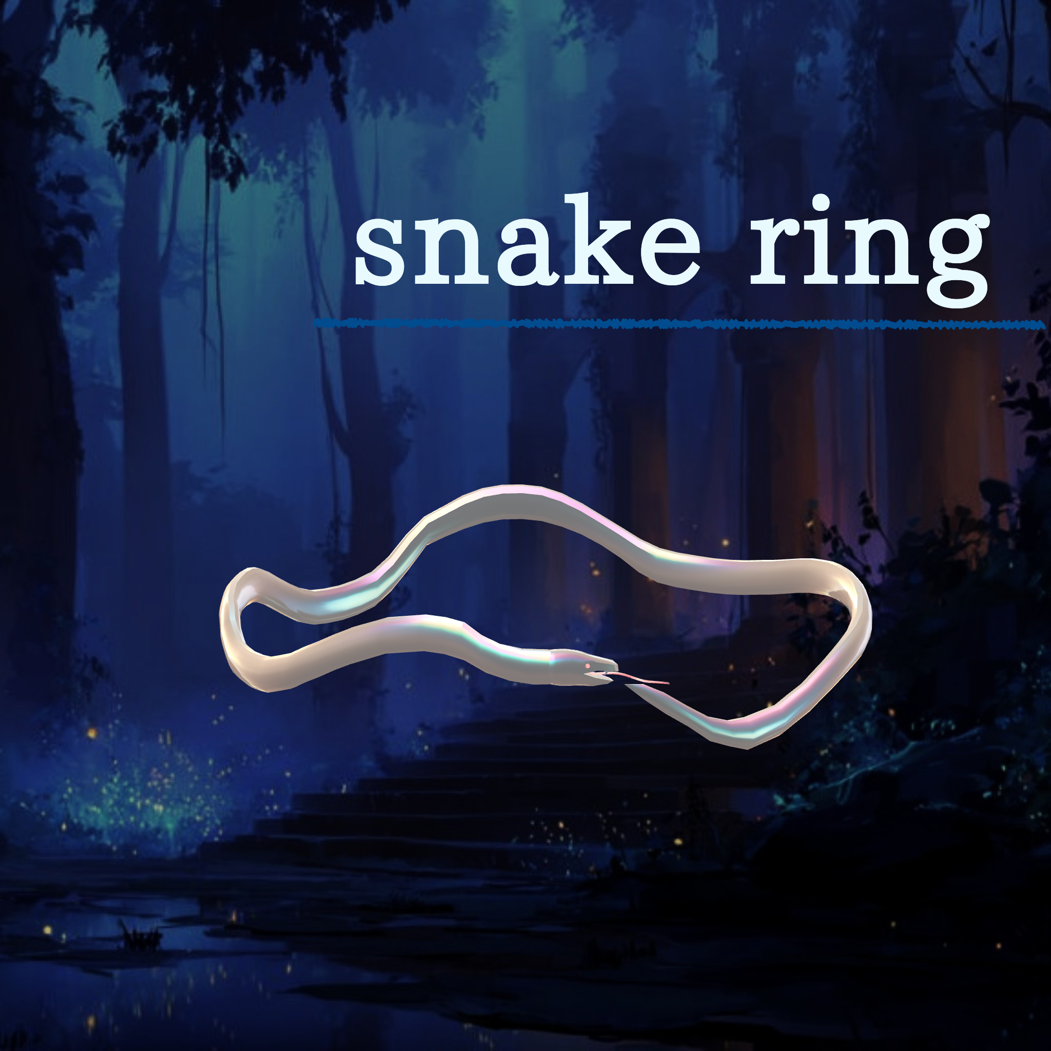【free(無料)】【VRChat】albino snake ring / 白蛇リング - すっこどっとこむ - BOOTH