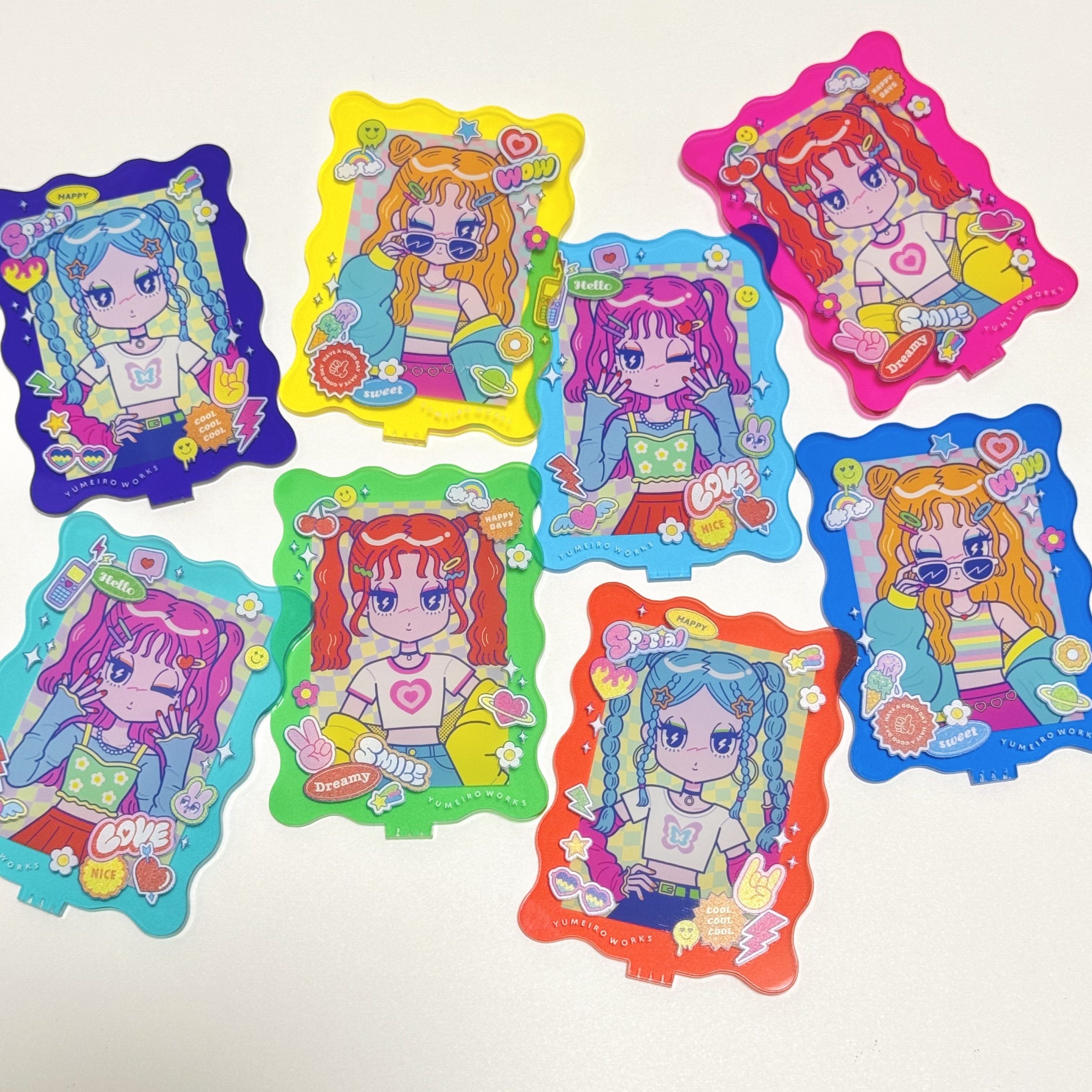 【NEW】ランダムアクリルスタンド(YUMEIRO GIRLS) - YUMEIRO WORKS - BOOTH