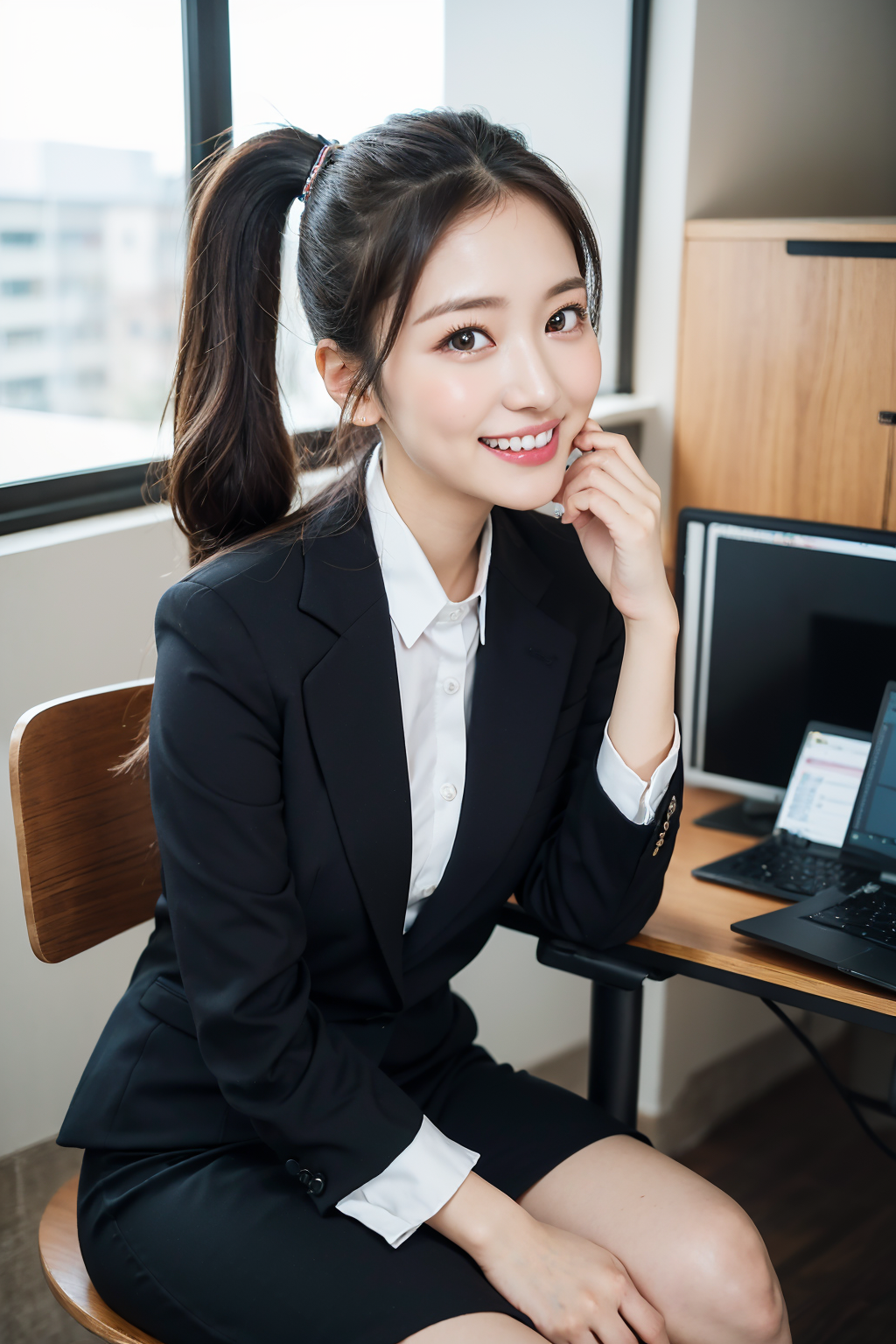 笑顔で働く美人OL写真集(AI美女) - AI美女写真館 - BOOTH