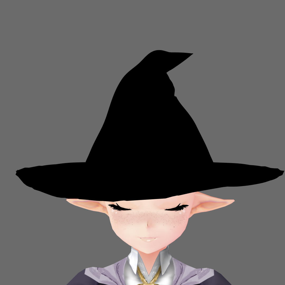 [VROID] PRESET Simple black Witch Hat BETA VERSION - Leyuna's Cottage ...